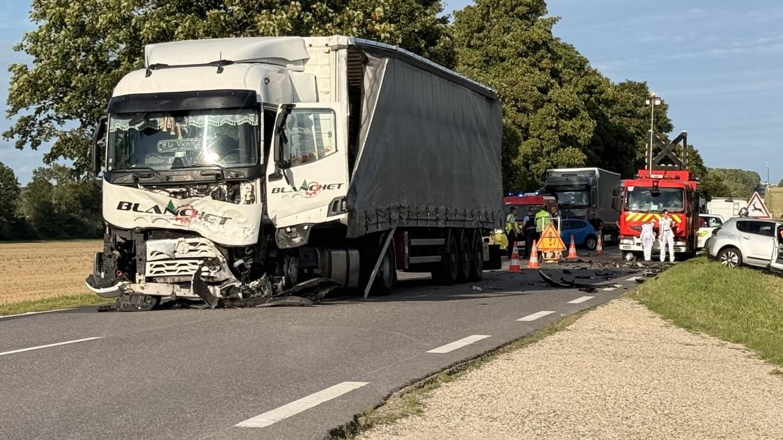 Une collision entre un poids lourd et un véhicule sur la Nationale 4 a fait un mort