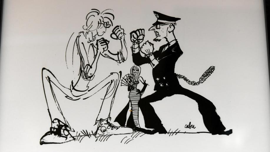 PHOTOS. A Châlons, une exposition retrace les débuts du dessinateur Cabu