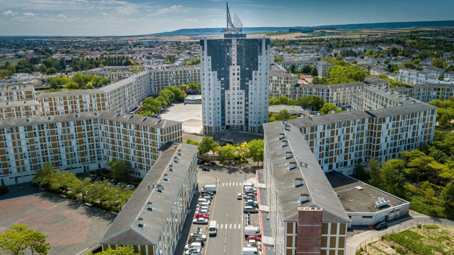 Reims vu du ciel: on continue avec le quartier des Châtillons