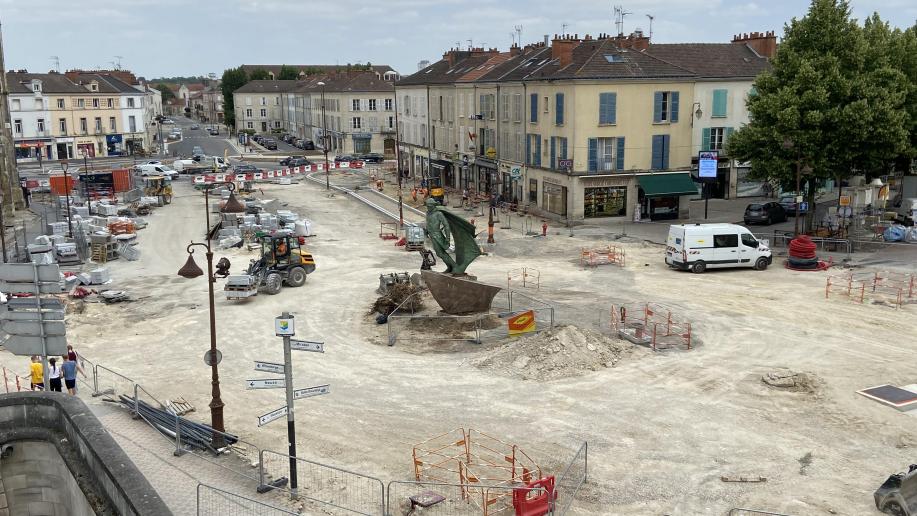 PHOTOS. Découvrez une vue aérienne du chantier de l’îlot Notre Dame à Châlons-en-Champagne