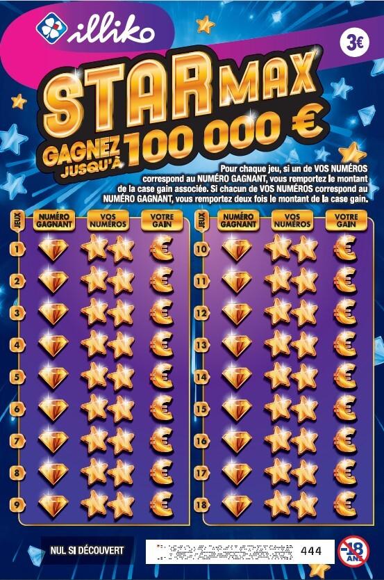 Starmax, le nouveau jeu à gratter de la FDJ qui peut vous faire gagner 100 000 euros