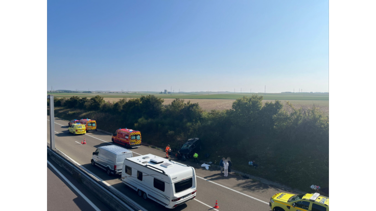 Accident sur l’A26, juste après l’entrée de Thennelières : deux blessés ...